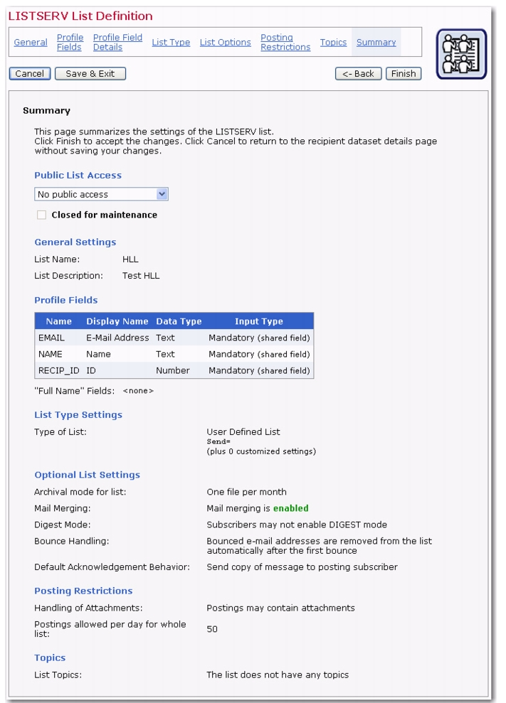 Creating Hosted LISTSERV Lists